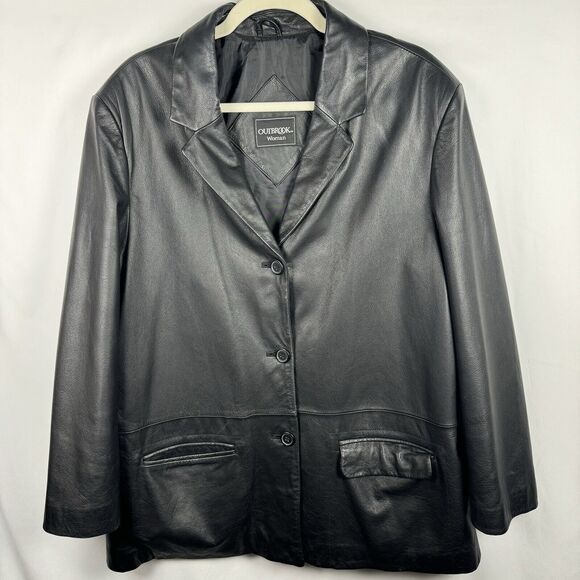 Outbrook | Jackets & Coats | Outbrook Woman 0 Genuine Leather Button Up ...